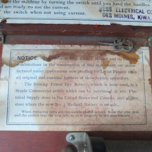 JH Bunnell No. 4 Home Medical Apparatus Oak Hinged Antique Box C. 1890 ...