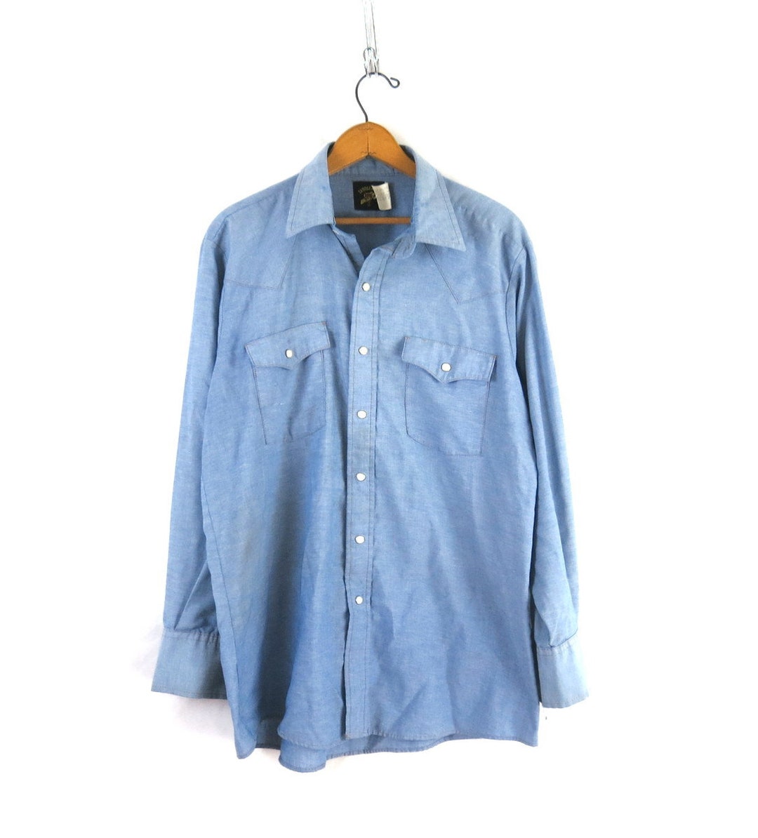 Vintage Chore Shirt. Saddle King Work Shirt. Cowboy Ranch Shirt. Worn ...