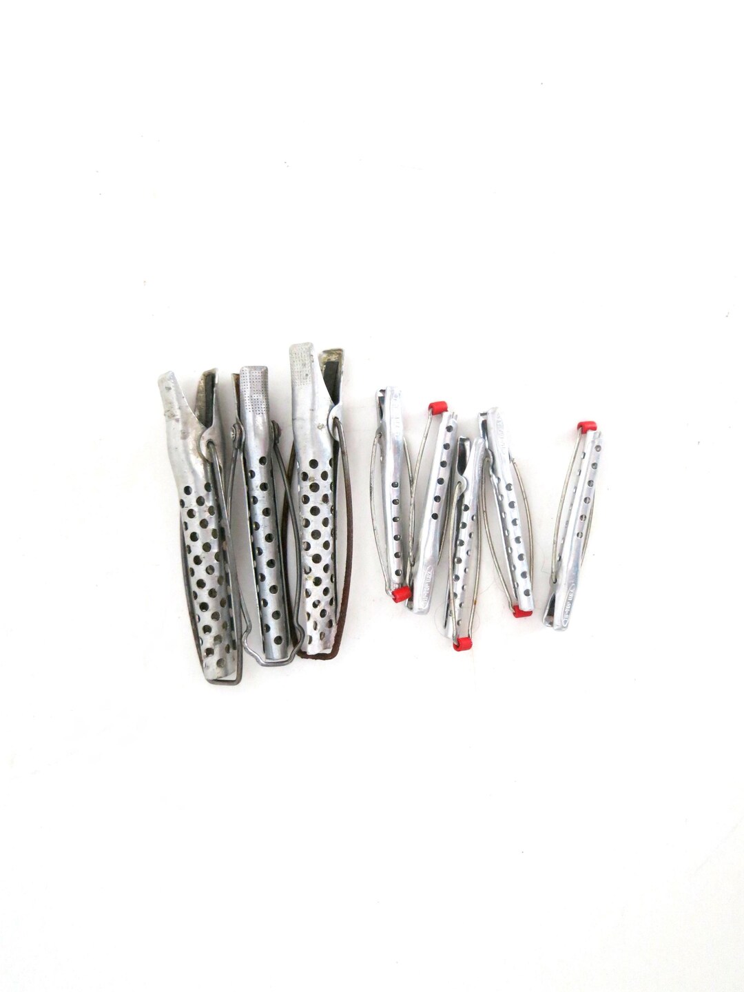 Vintage Aluminum Hair Curlers: MCM Salon Beautician Display - Etsy