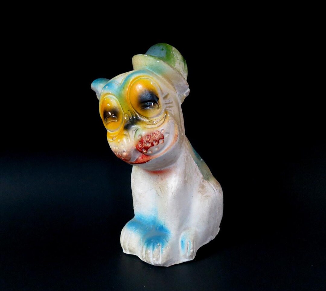 Vintage Carnival Prize Chalkware BONZO Dog Kitschy Home Decor Chalk ...