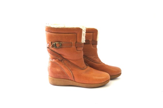 Brown Leather DEX Boots 1980s Insulated Winter Snow Boots - Etsy