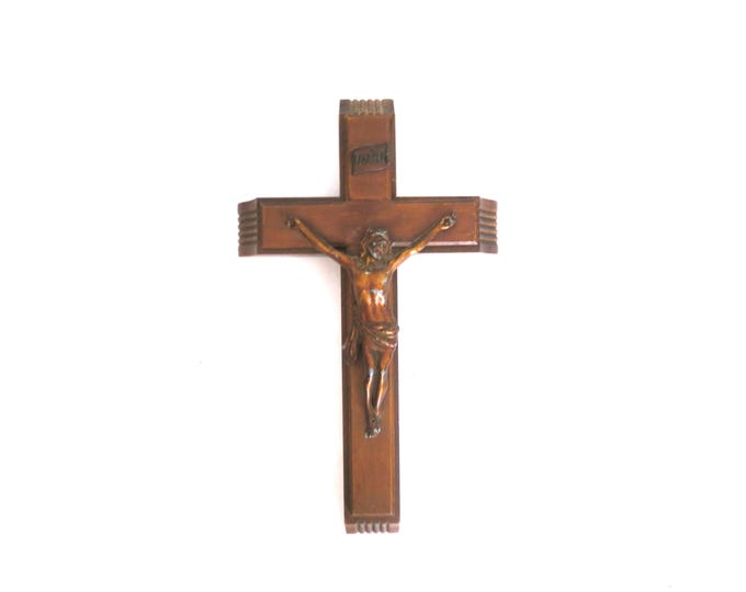 Vintage Catholic Last Rites Sick Call Crucifix Cross With Candles and ...