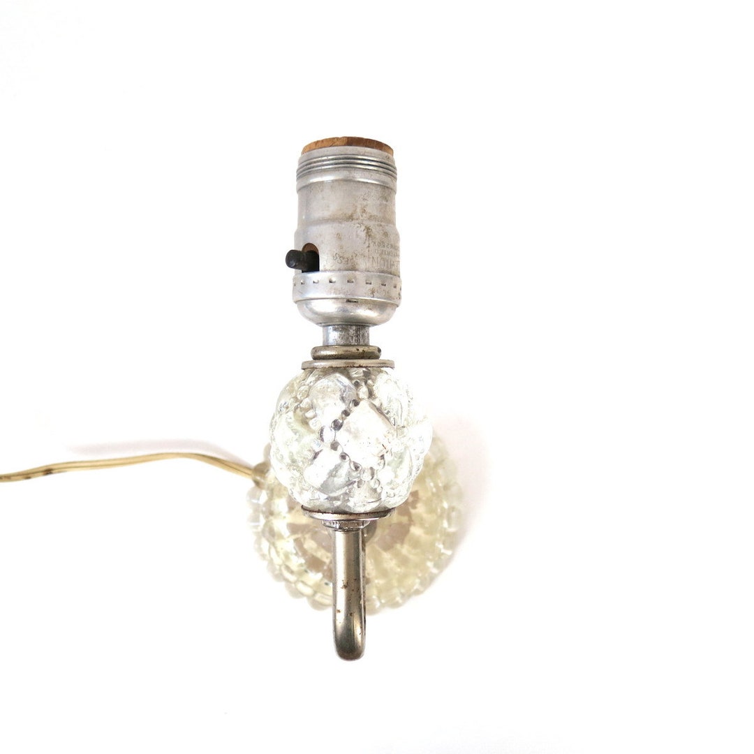 Vintage Glass Reading Lamp Mid Century Wall Sconce Light Retro 1960s ...