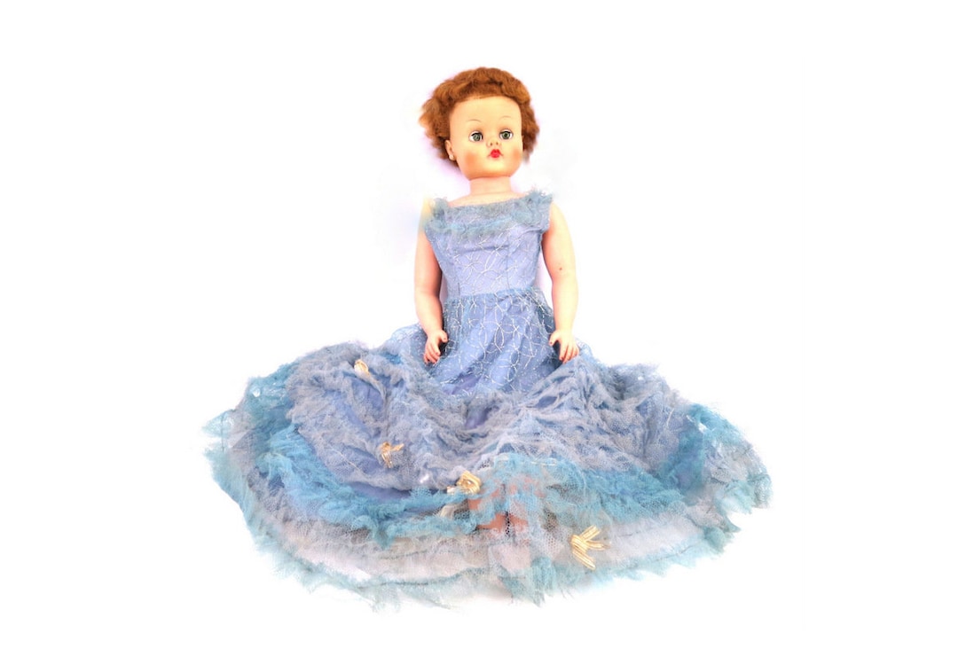 Vintage 1950s Darling Debbie Doll 30" Rubber Baby Sleepy Eye Doll W ...