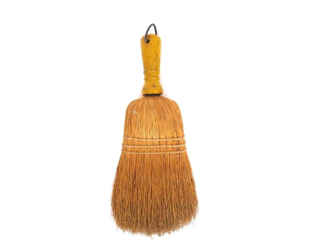 Vintage Hand Broom Primitive Sweeper Whisk Brush Rustic Straw Broom - Etsy