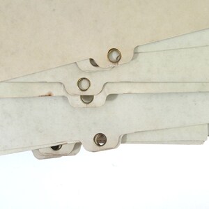 5 Vintage File Separators Heavy Duty Metal Tabs Alphabetic - Etsy