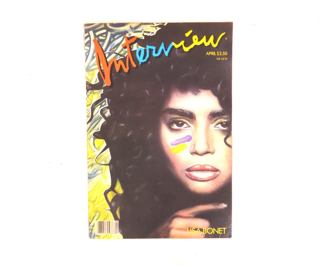 80s Vintage Andy Warhol's Interview Magazine APRIL 1987 LISA BONET - Etsy