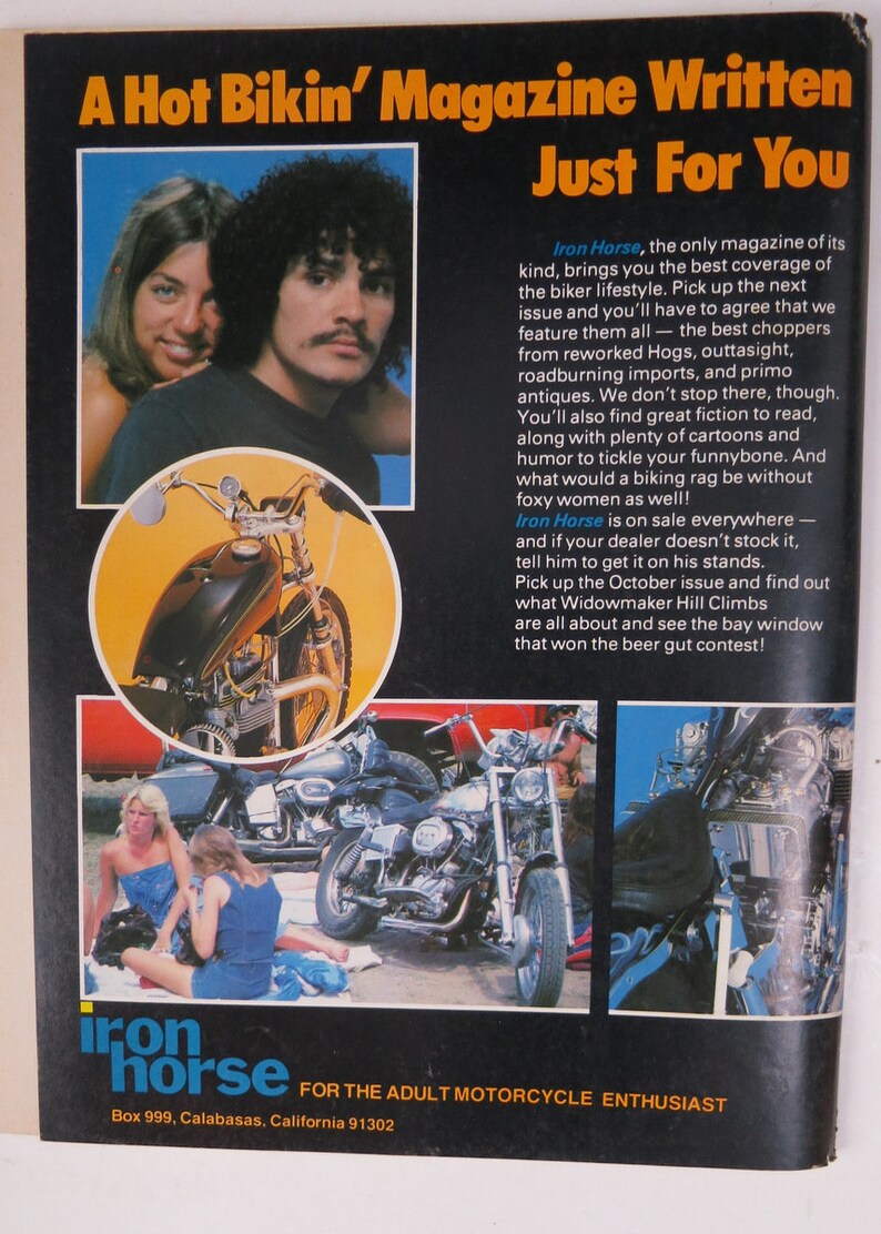80s Vintage Easyriders Magazine October 1980 Motorcycle Biker - Etsy