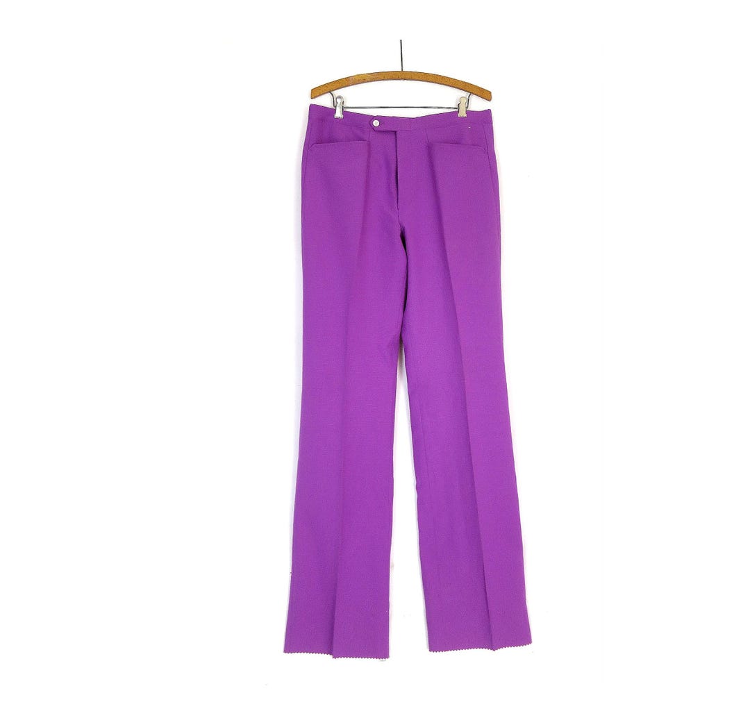 1970s Sansabelt Golf Pants Men's PURPLE Trousers 70s Grandpa Pants ...