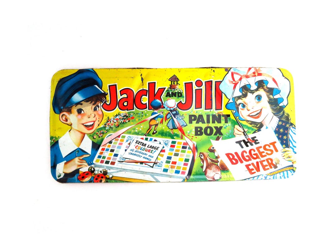 Vintage 1960s Jack & Jill Giant Sized Watercolor Set, Wonderful ...