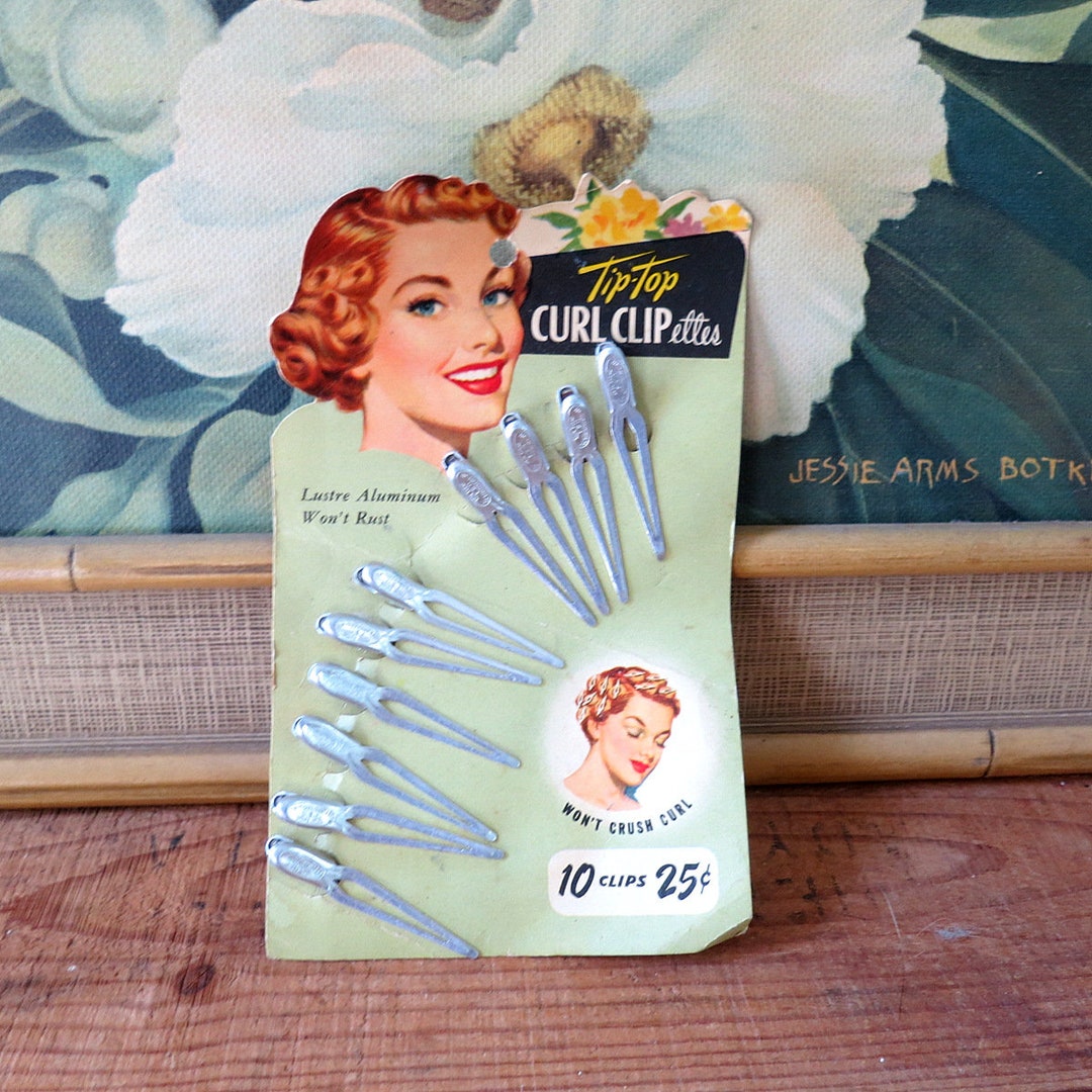 Vintage 1950's TIP-TOP Curl Clipettes / Pin Curl Clips - Etsy
