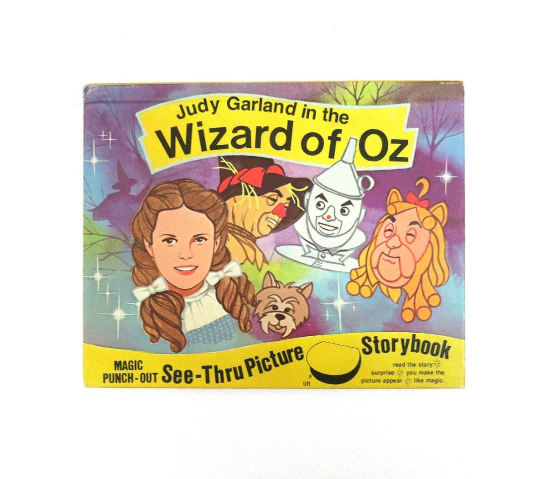 70s Vintage Judy Garland in the Wizard of Oz: Magic Punch-out See-thru ...