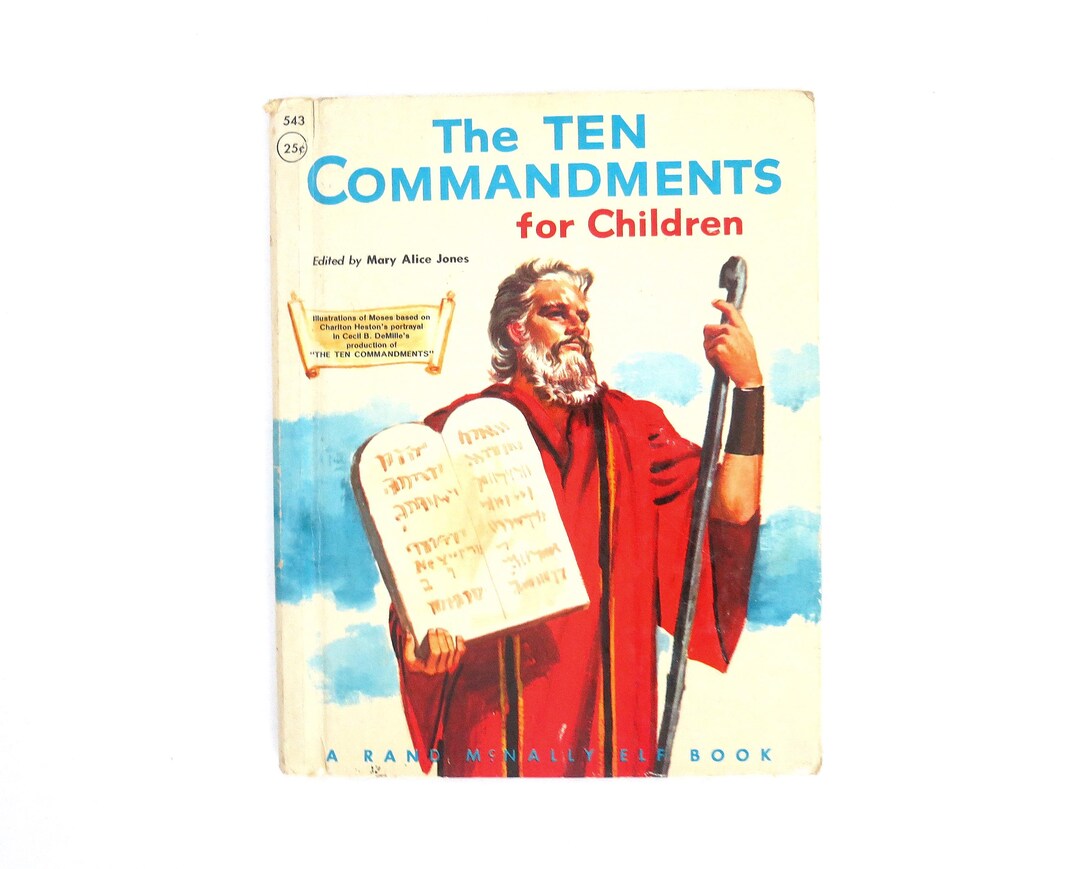 1956 Vintage 'the Ten Commandments' Children's Book - Etsy