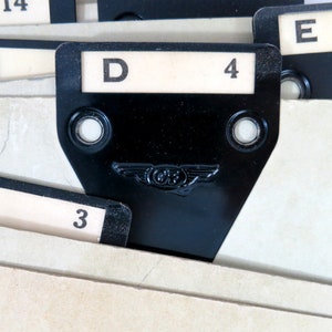 5 Vintage File Separators Heavy Duty Metal Tabs Alphabetic - Etsy