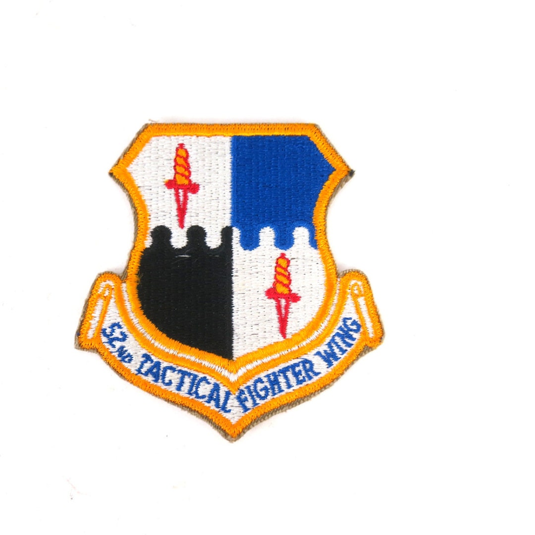 USAF 52nd Tactical Fighter Wing Large Full Colored Insignia Badge ...