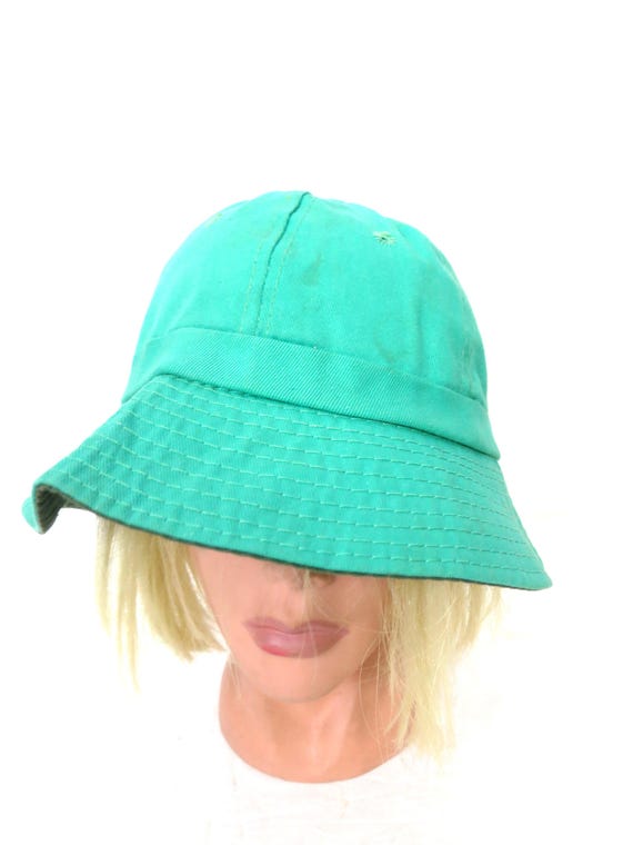 vintage Mint Green Bucket Hat | 1960s Bucket Cap | Sm… - Gem
