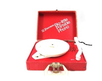 Red Record Player - Etsy