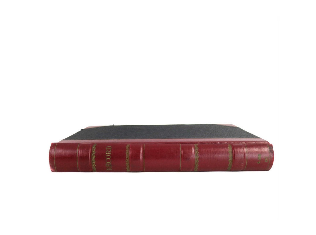 Vintage Blank No. 9 Record Book Boorum & Pease BP Office Supplies ...