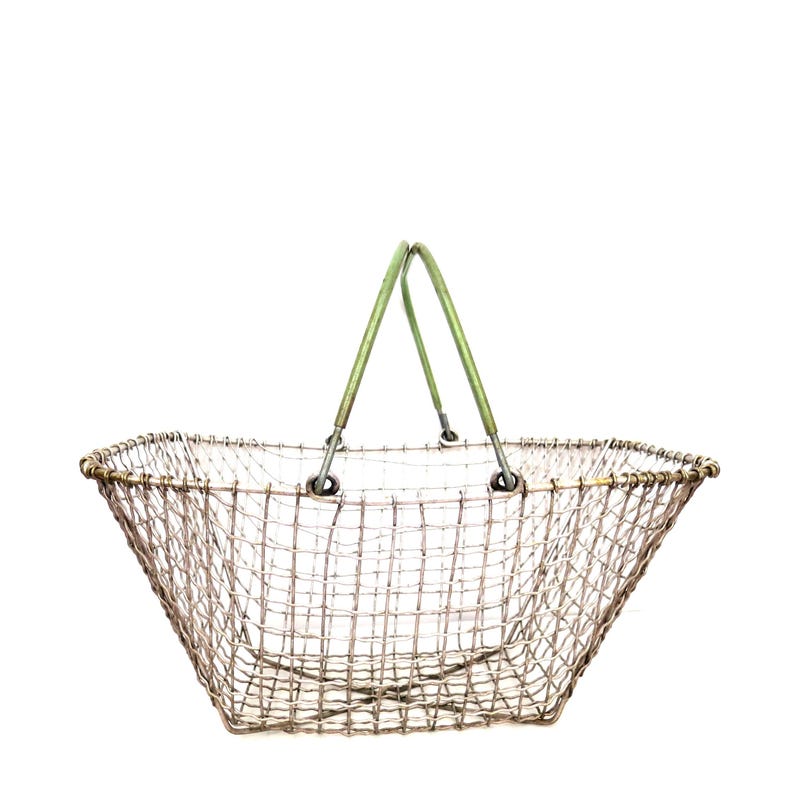 Rustic Wire Basket - Etsy