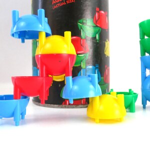 Vintage Slinky Form-a-tions Plastic Colored Building Pieces Children's ...