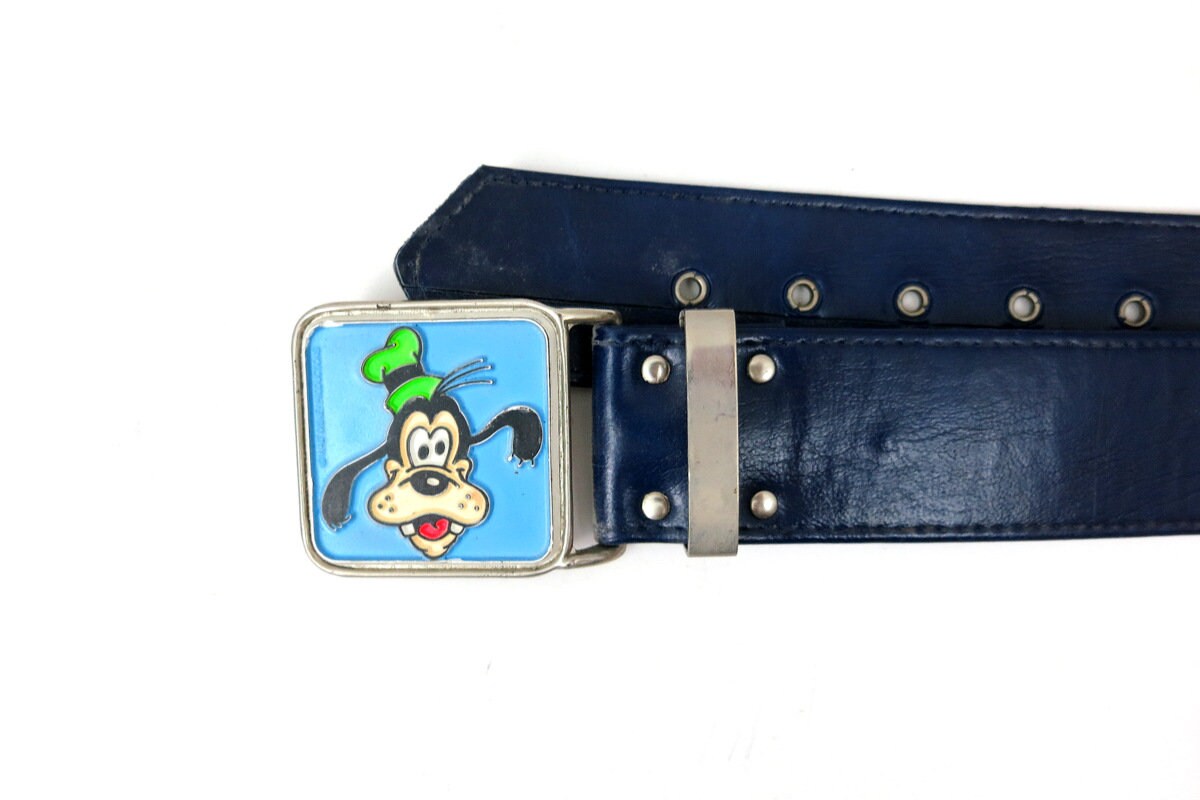 Vintage Goofy Belt Buckle & Belt Walt Disney Productions | Etsy
