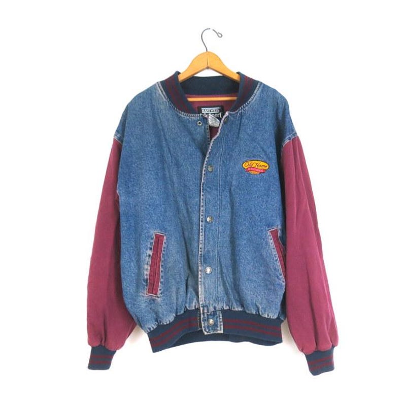 90s Baseball Jacket - Etsy