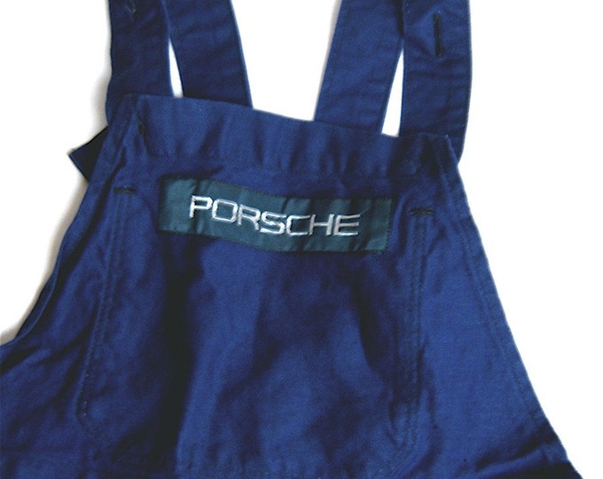 Vintage Navy Blue PORSCHE Bib Overalls - Etsy
