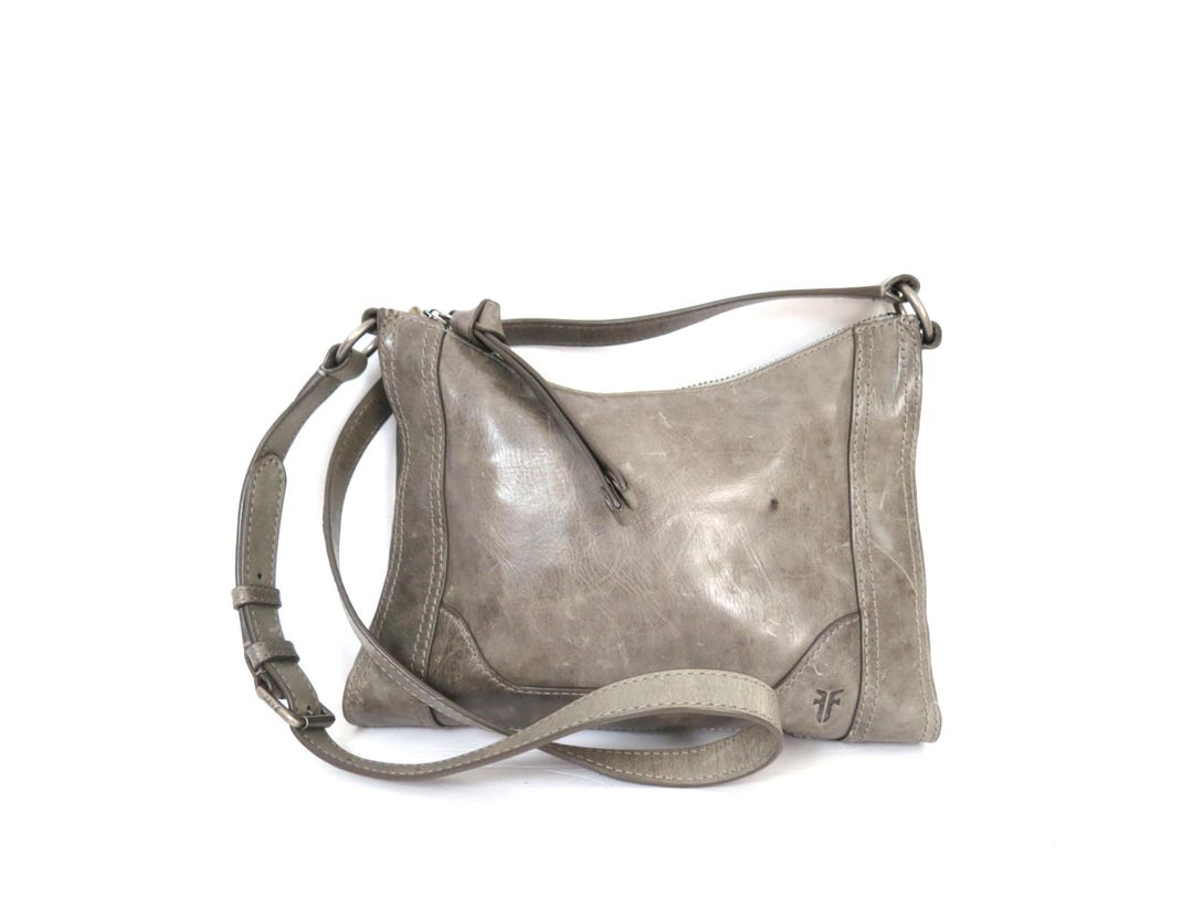 Gray Frye Purse Grey Leather Medium Crossbody Bag - Etsy