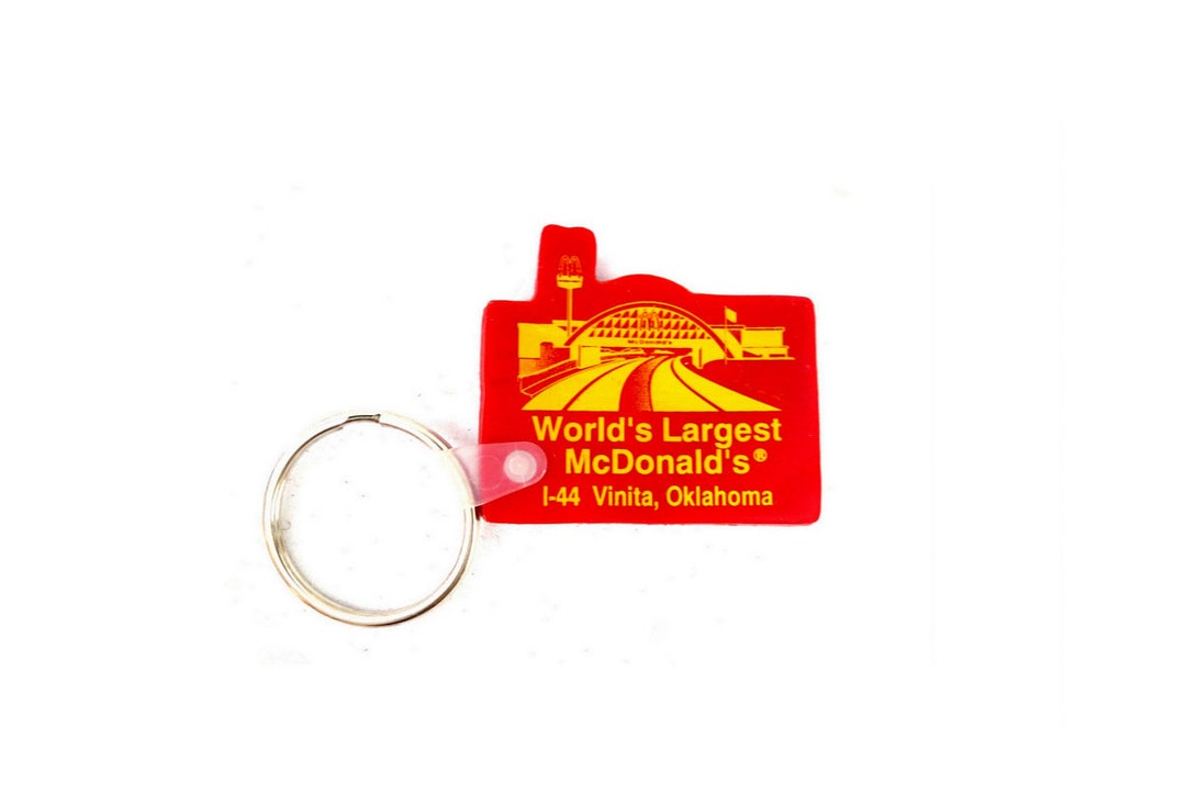 Vintage World's Largest Mcdonald's Souvenir Rubber Key Chain / Novelty ...