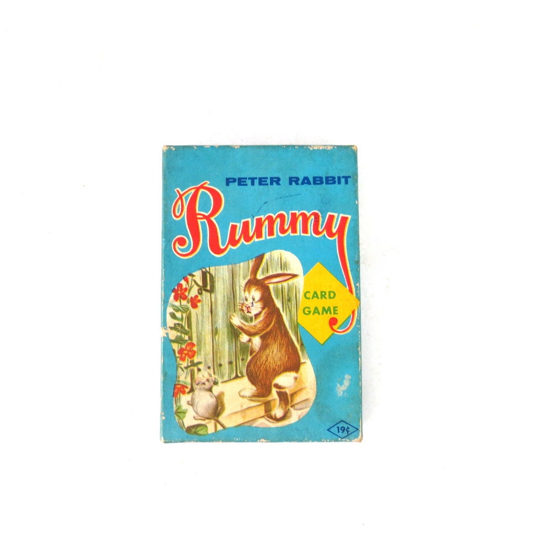 Vintage Peter Rabbit Rummy Card Game | Fairchild Rochester N.Y USA ...