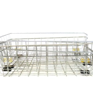 4 Vintage Wire Office Baskets / Mail Organizer Storage Baskets - Etsy