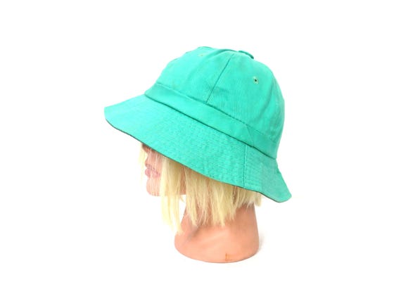 vintage Mint Green Bucket Hat | 1960s Bucket Cap | Sm… - Gem