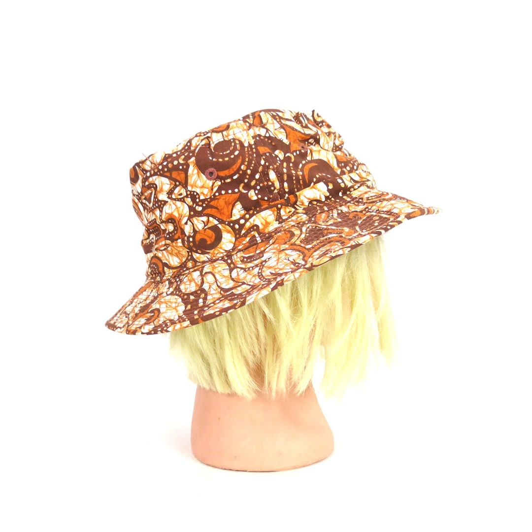 1970s Bucket Hat | 70s Vintage Beach Sun Hat / Wadsworth Summer Hat - Etsy