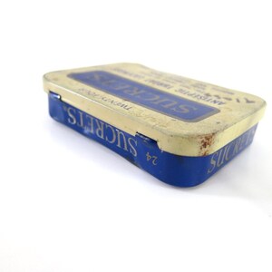 Vintage Small Sucrets Metal Tin Box Container Advertisement Pharmacy ...