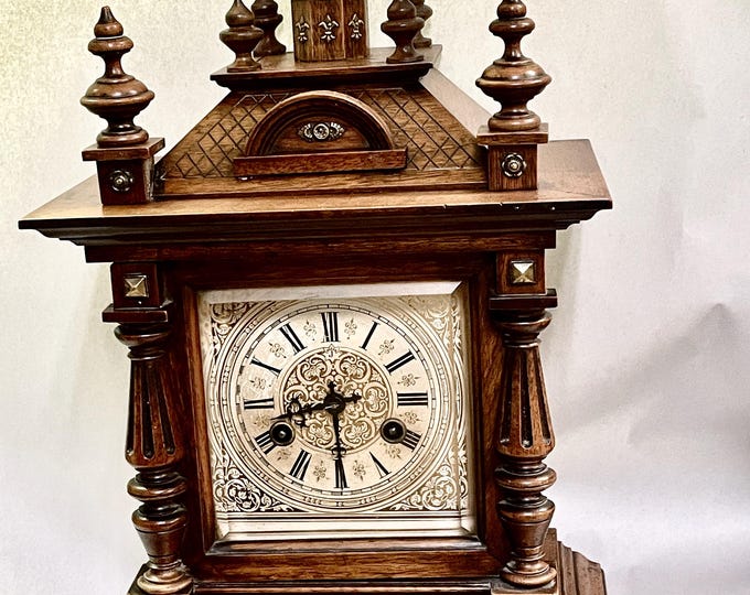 Antique German Mantel Clock Restored and Working - Etsy