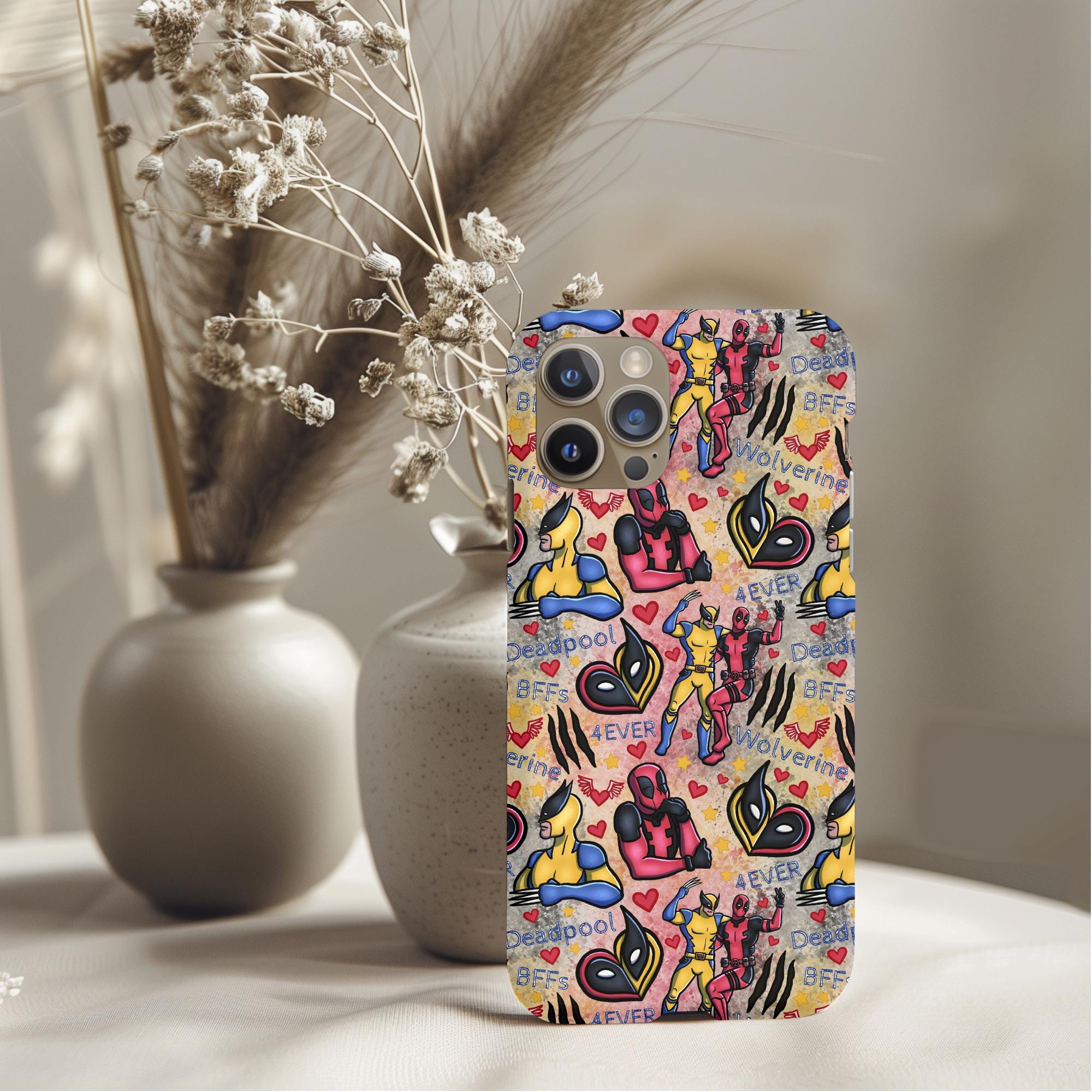 Deadpool Wolverine Best Friends Phone Case Tough Slim Magsafe Phone ...