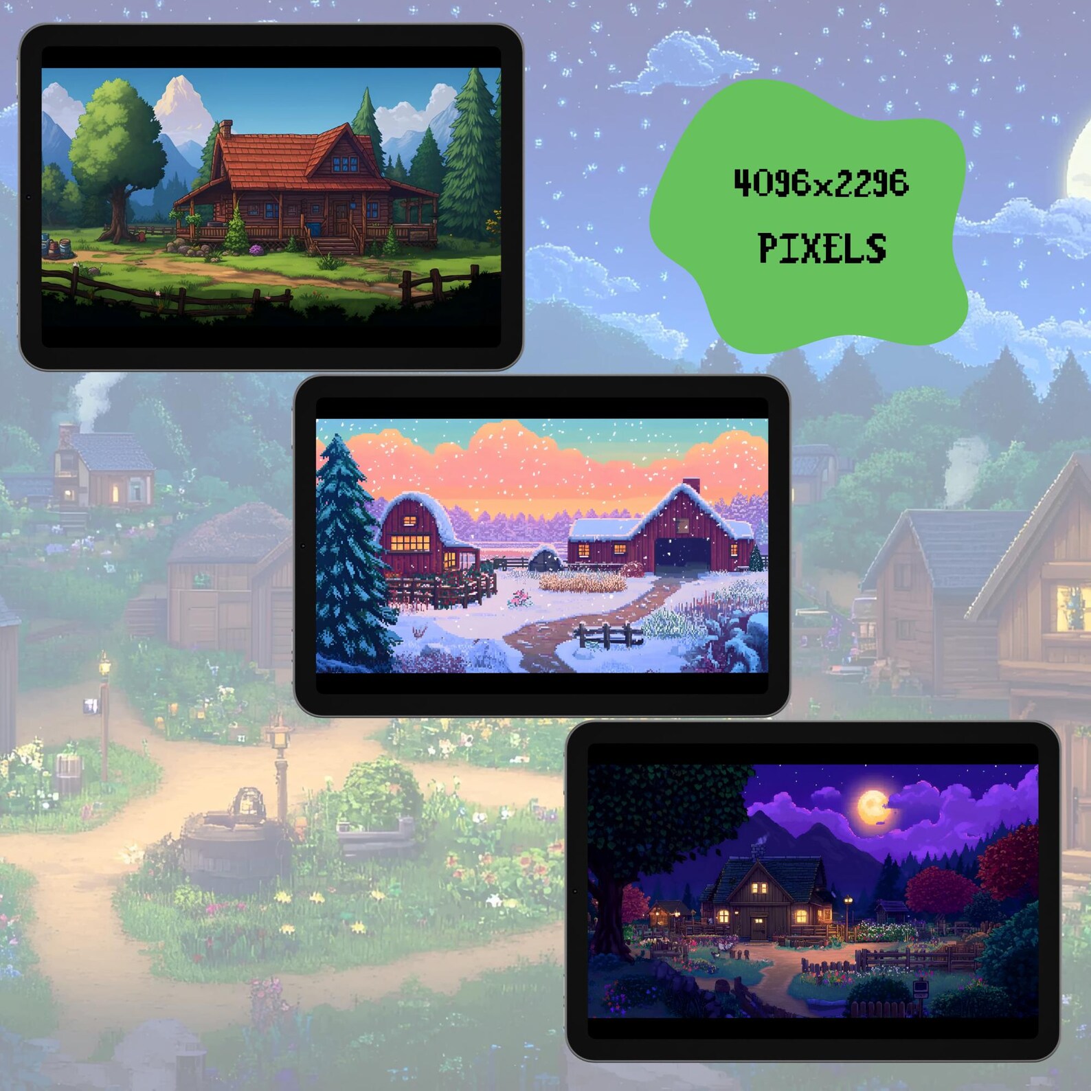 Stardew Valley Desktop Wallpaper & Icons Bundle (digital Download) - Etsy