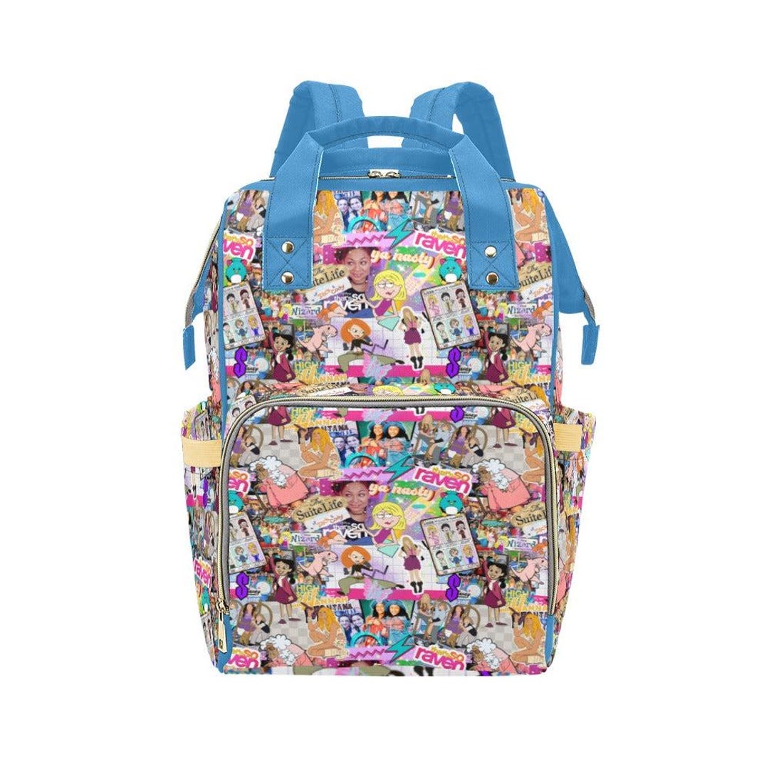 Nostalgic 2000s Television Multifunctional Backpack Laptop Backpack ...