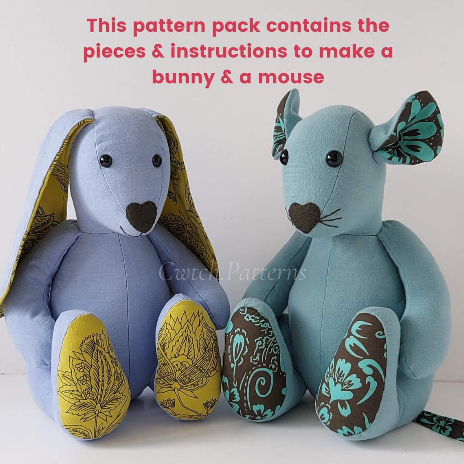 Mouse & Rat Sewing Pattern: Rowan Soft Toy (PDF Pattern) - Etsy