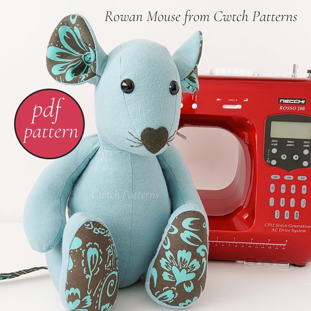 Mouse Sewing Pattern, Rat Sewing Pattern, Sewing Patterns Pdf, Soft Toy ...