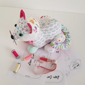 Cat Sewing Pattern Pdf, Katie Cat, Cat Sewing Pattern Plush, Sew a Toy ...