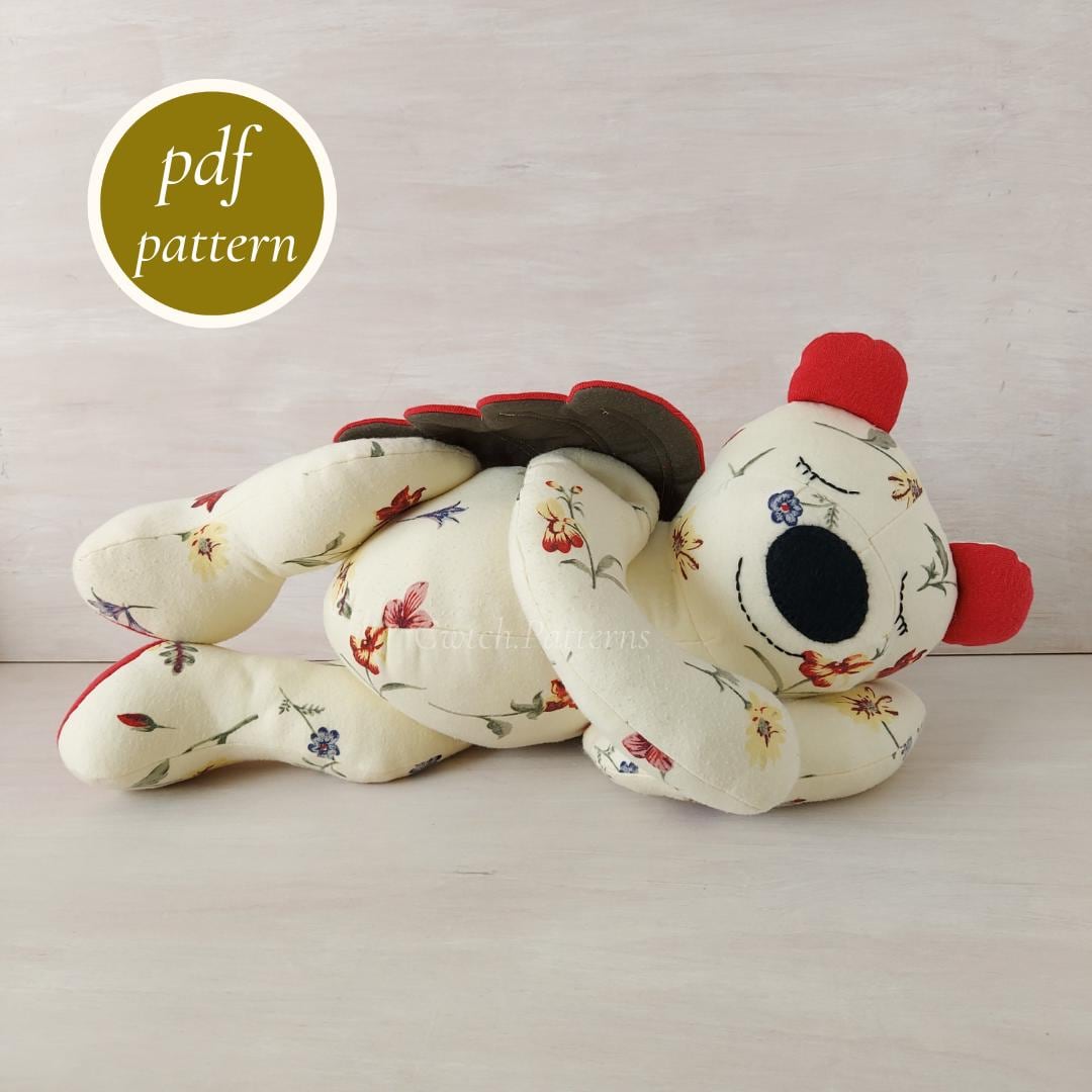 Memory Bear Pattern, PDF Sewing Pattern, Teddy Bear Pattern, Angel Baby ...