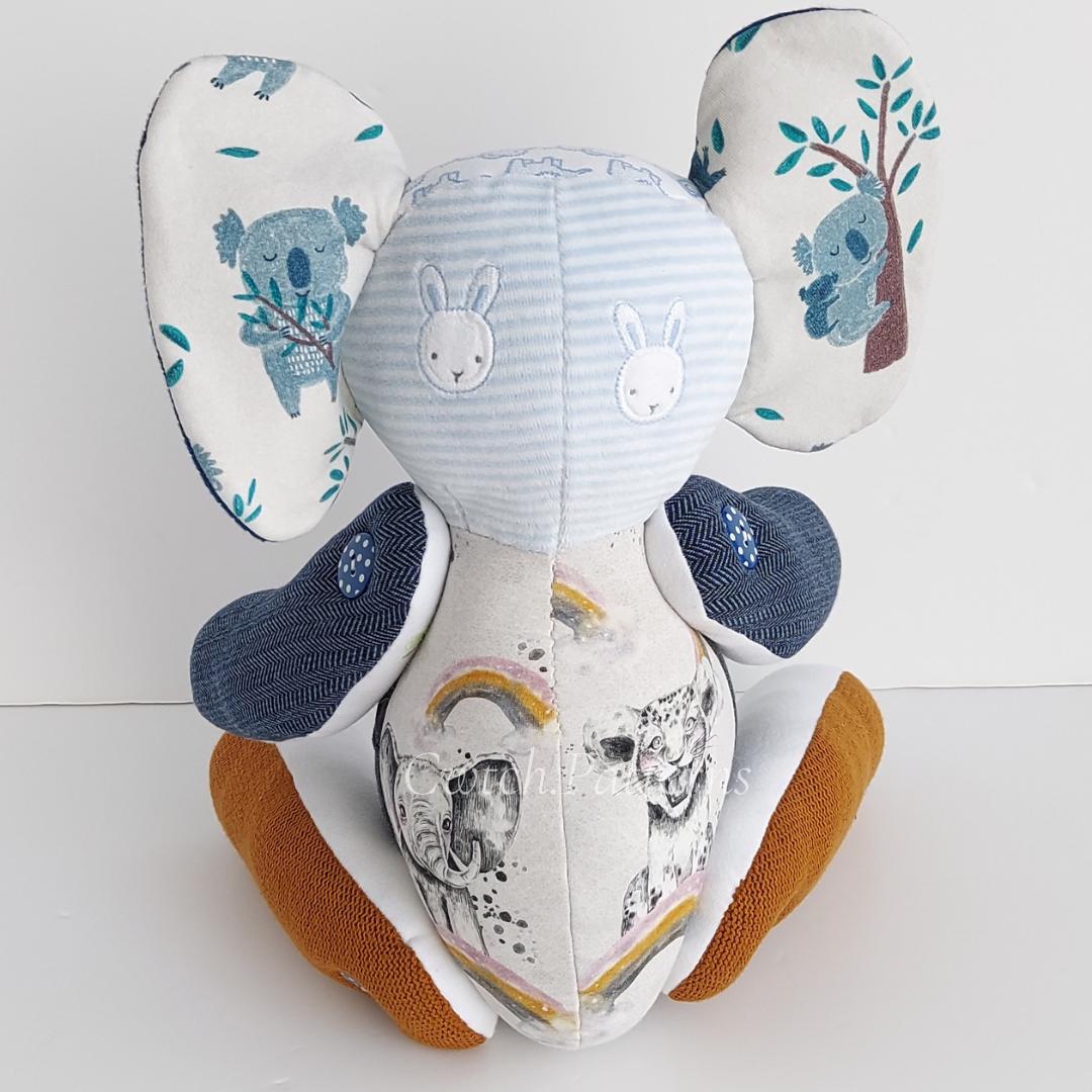 Elephant Sewing Pattern, Paper Sewing Patterns, Edgar the Elephant ...