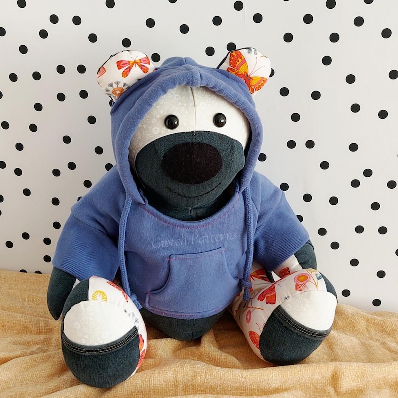 Clothes for Teddies, Sewing Pattern for Hoodie, Pdf Pattern, Memory ...