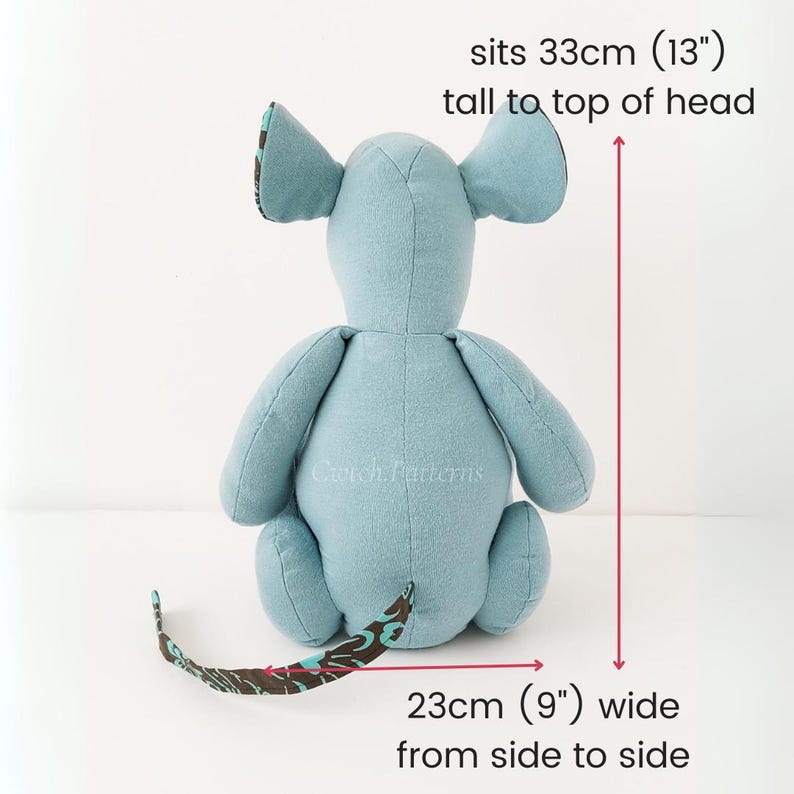 Mouse Sewing Pattern, Rat Soft Toy (paper Pattern) - Etsy UK