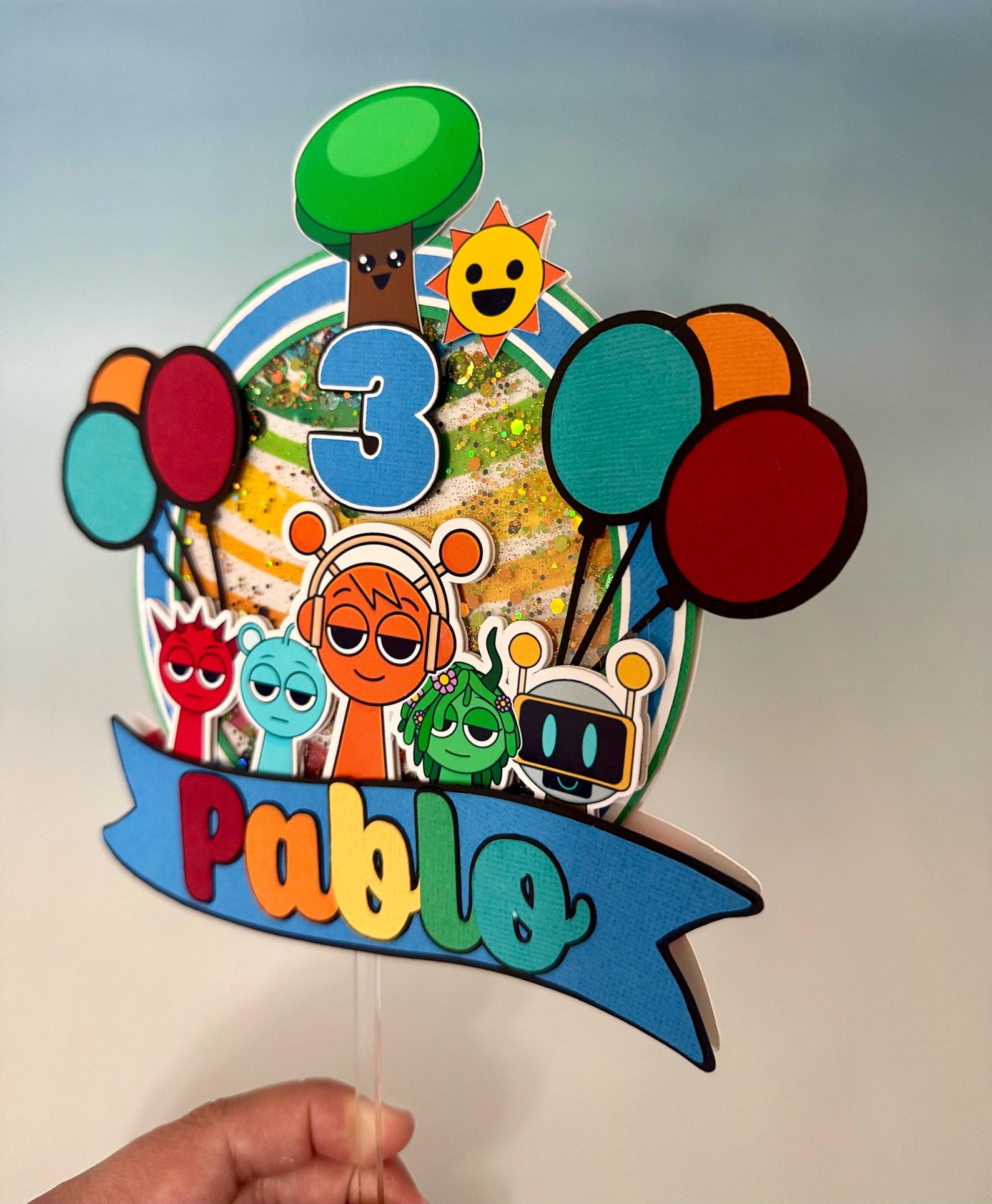 Sprunki Cake Topper , Sprunki Cake Topper Shaker, Sprunki Party ...