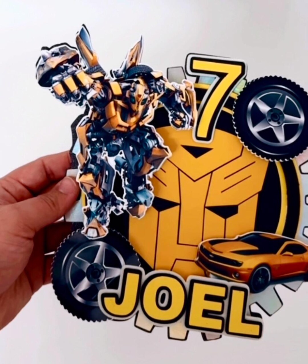 Robot Cake Topper , Personalized Robot Cake Topper 3D , Custom Robot ...