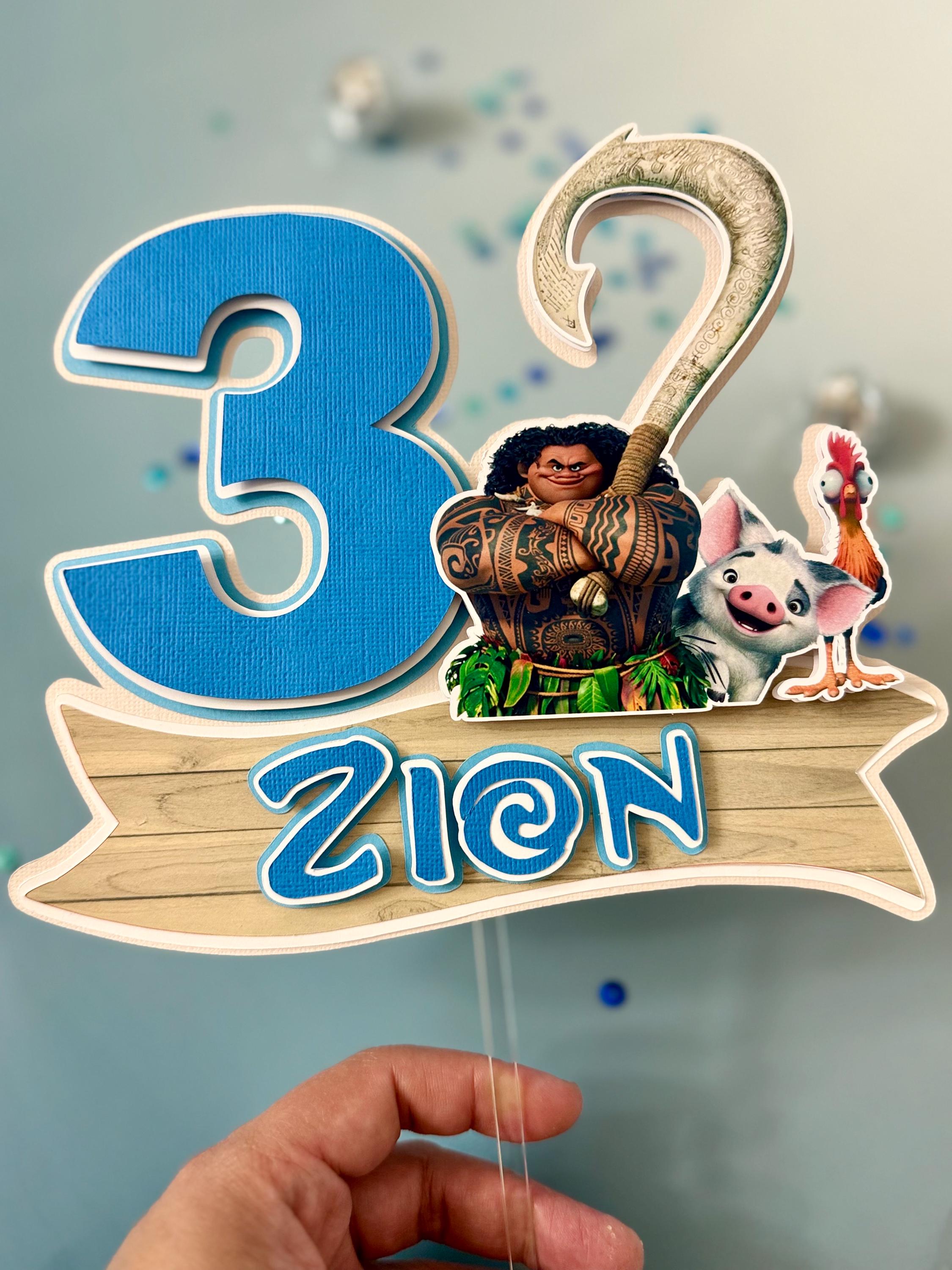 Maui Cake Topper , Maui Cake Topper 3D , Cake Topper Maui Moana ...