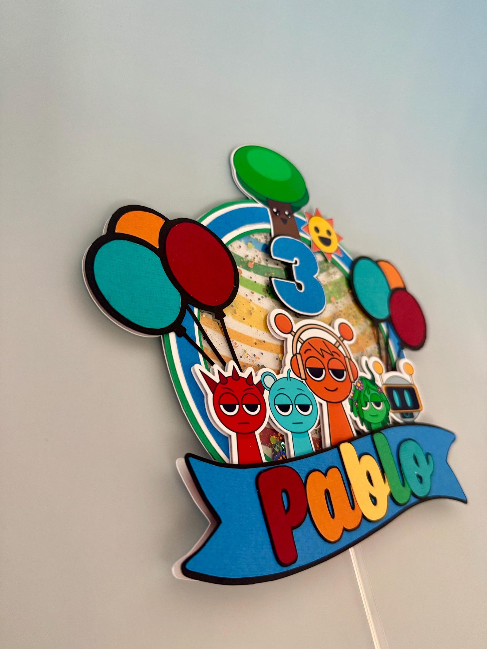 Sprunki Cake Topper , Sprunki Cake Topper Shaker, Sprunki Party ...