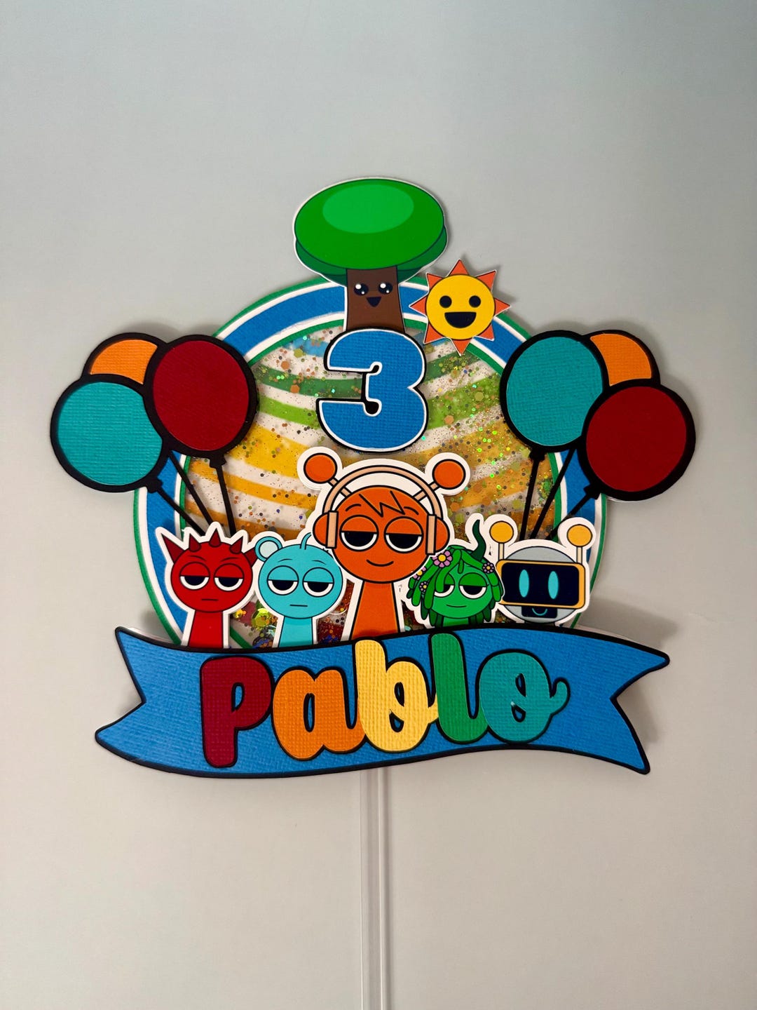 Sprunki Cake Topper , Sprunki Cake Topper Shaker, Sprunki Party ...